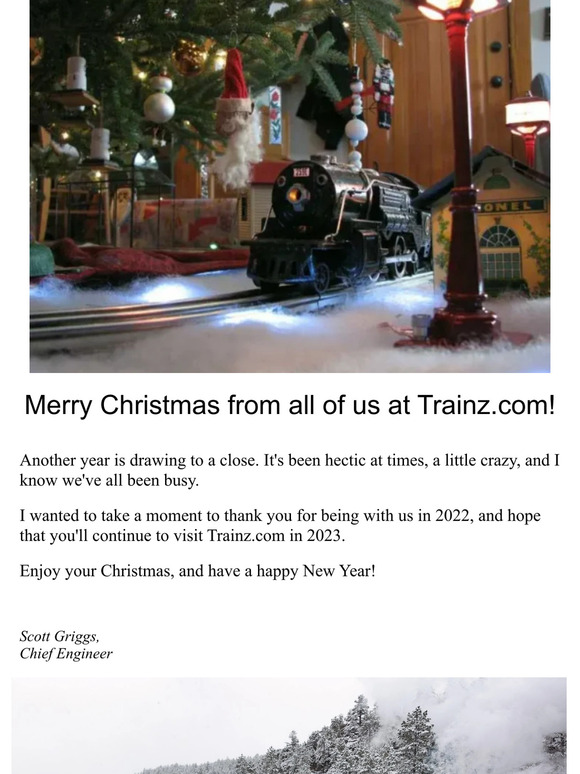 Trainz: Merry Christmas from all of us at Trainz.com | Milled