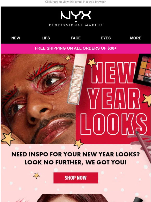 NYX Cosmetics: 🎆Ring in the new year with the hottest makeup looks | Milled