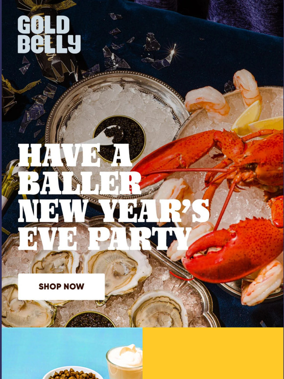 Goldbelly: 🎉Your Baller New Year’s Party 🎉 | Milled