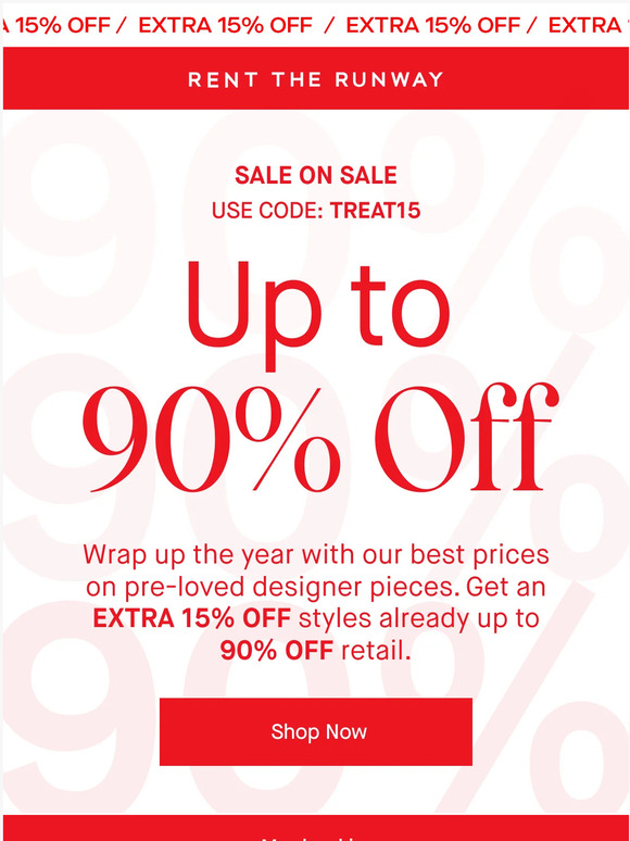 Rent the Runway: Little Miss Loves A Sale 💁‍♀️ | Milled