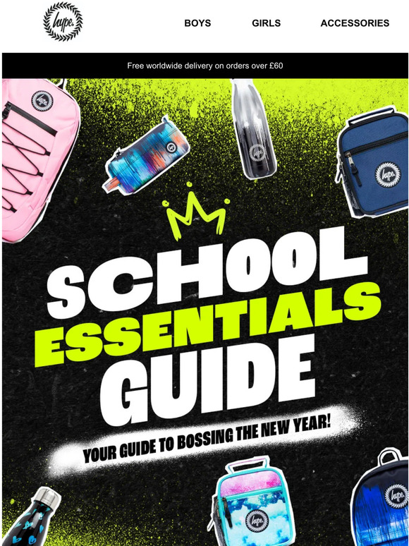Hype: The HYPE. School Essentials Guide 🎒 | Milled