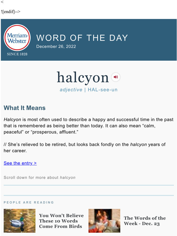Spell It!: Halcyon - plus, You Won't Believe These 10 Words Come From ...