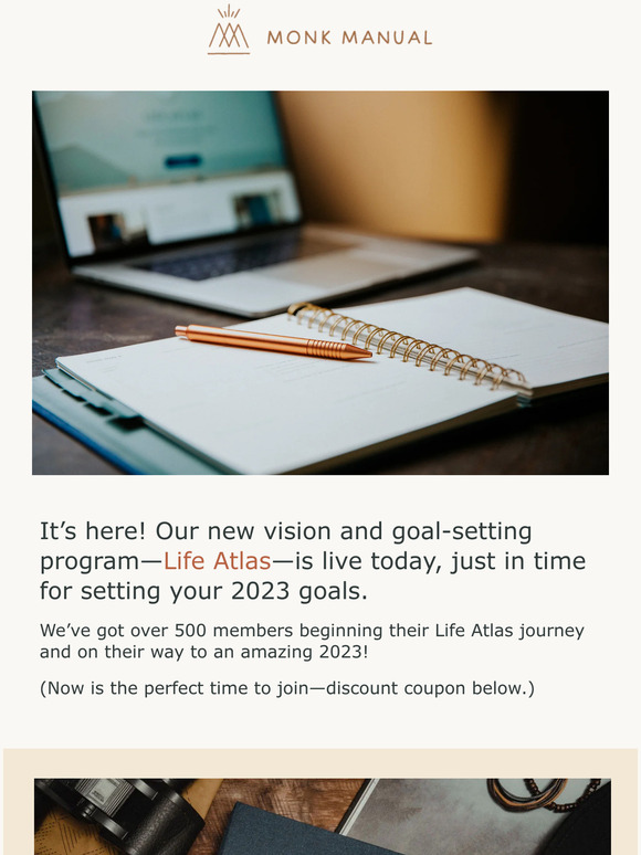 Monk Manual: 2023 Goals: Life Atlas, our new vision and goals program ...