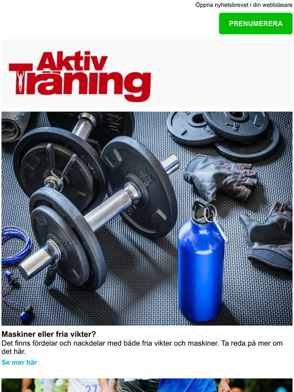 Aktiv Träning: Maskiner eller fria vikter? | Milled