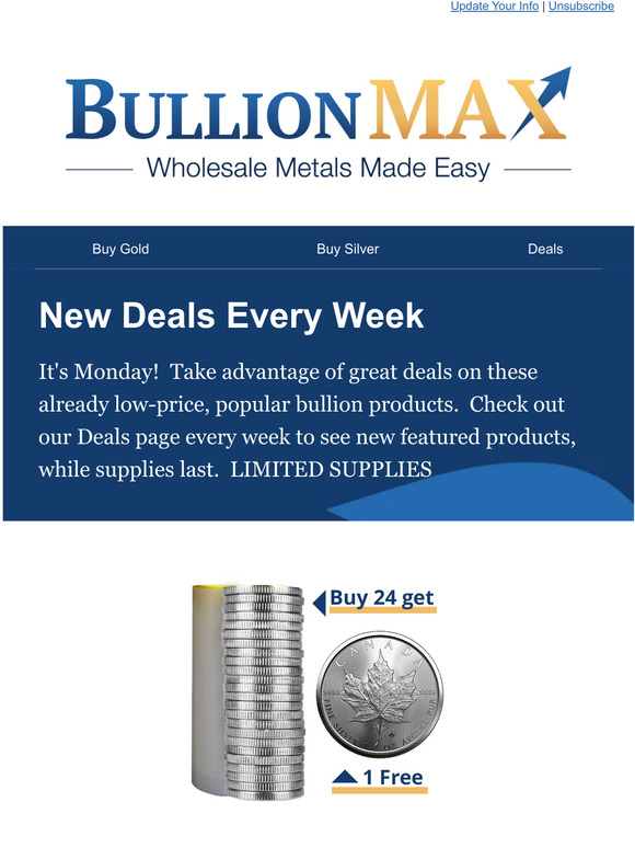 BullionMax: Christmas Inventory Reduction Sale! | Milled
