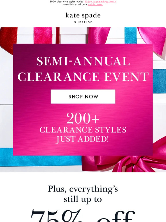 Kate Spade Saturday: Our Semi-Annual Clearance Event is ON 🤩 | Milled
