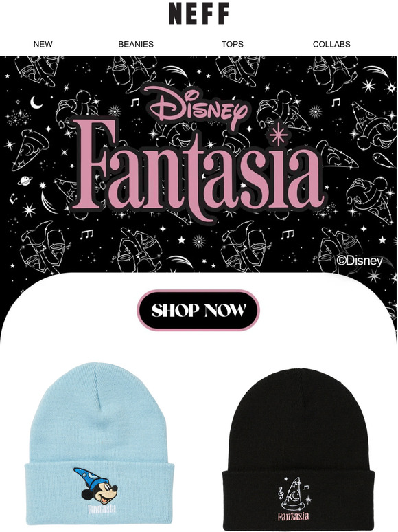 Neff Headwear: NEW IN! Disney Fantasia Neff Collection | Milled
