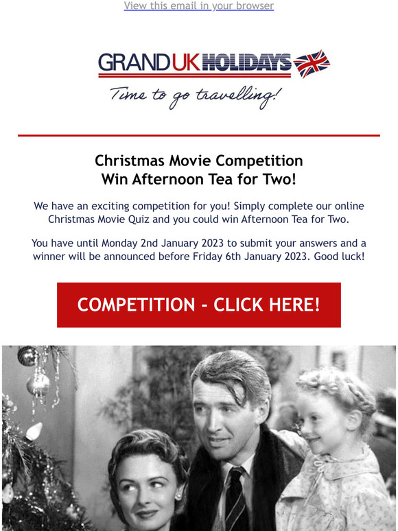 Grand UK Holidays: Christmas Competition Time! | Milled