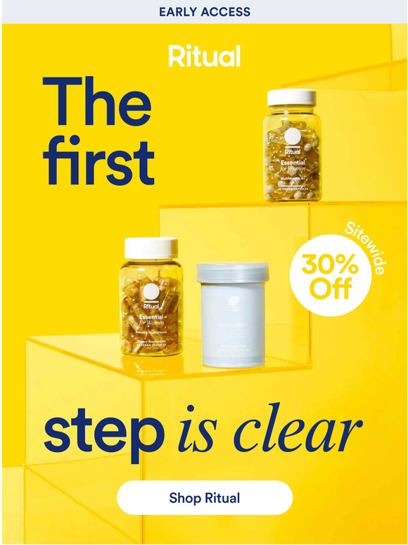 Ritual Email Newsletters: Shop Sales, Discounts, and Coupon Codes