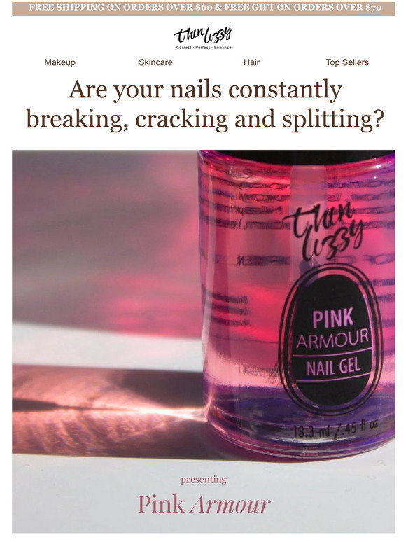 Thin Lizzy: Get Stronger Nails Instantly with Pink Armour 💪 | Milled