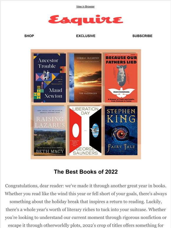 Esquire: The 50 Best Books of 2022 | Milled