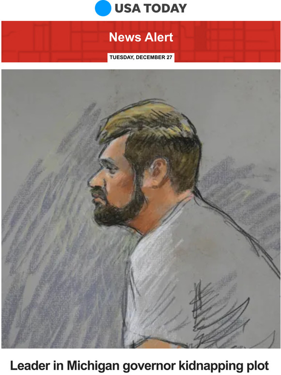 USA TODAY: News alert: Leader in Michigan governor kidnapping plot ...