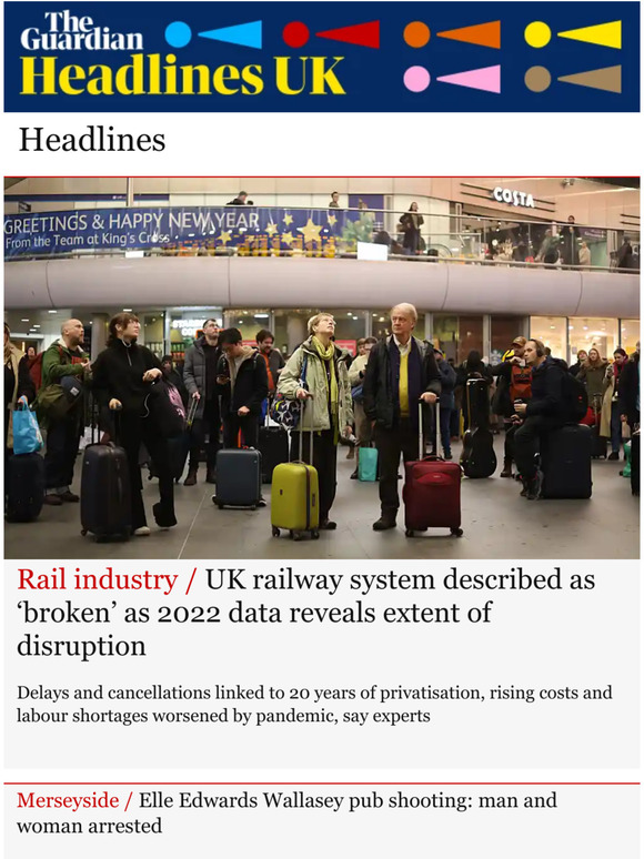 The Guardian: The Guardian Headlines: UK rail system described as ...