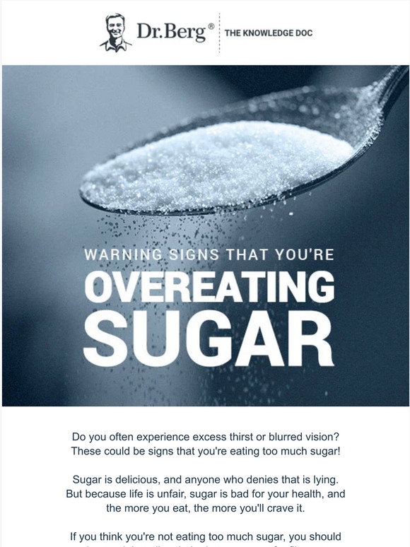 Dr. Berg: Seven Signs That You're Overeating Sugar | Milled