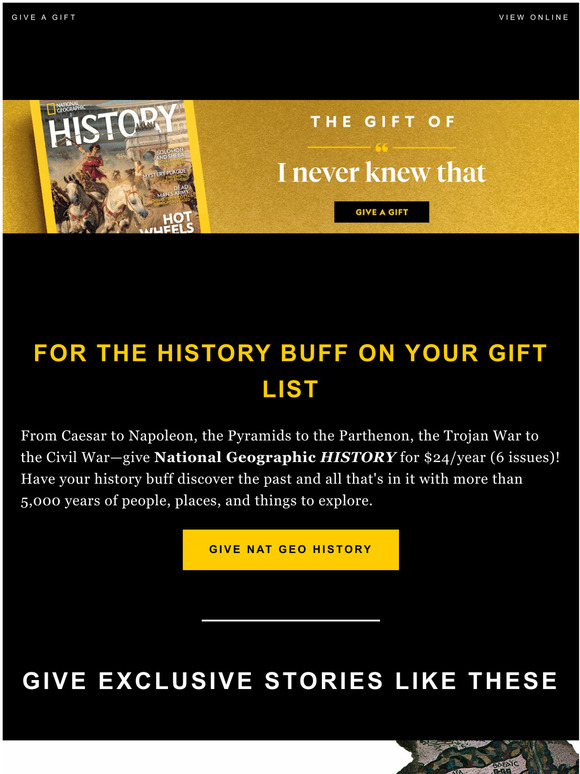 National Geographic: Give the gift of "I never knew that" with Nat Geo ...