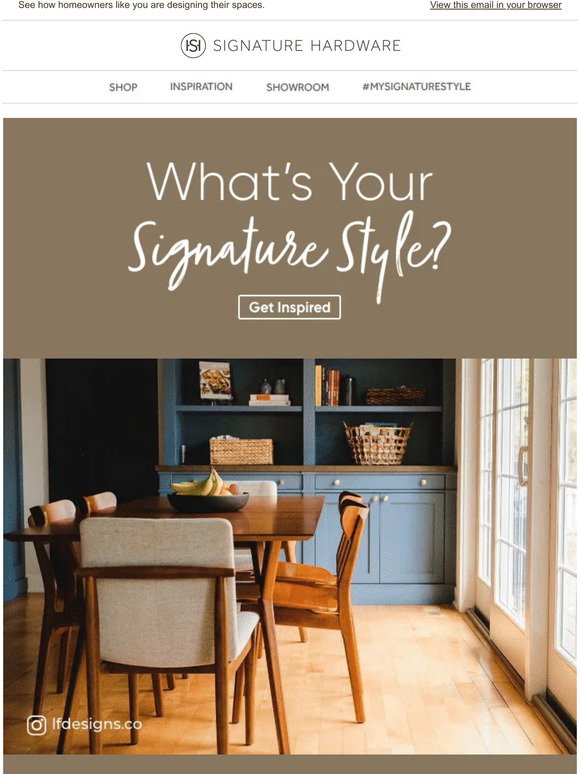 Signature Hardware: My Signature Style 🛠 Get Decor Inspiration & More ...
