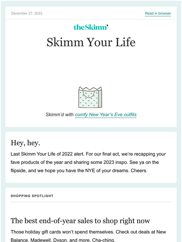 theSkimm: Skimm Your Life: The best end-of-year sales to shop | Milled