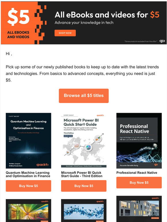 Packt US: New release alert: Our latest batch of published books is now ...