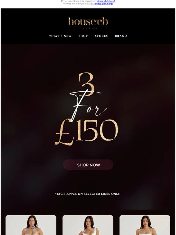 House of CB: 3 items for £150 is now on! | Milled