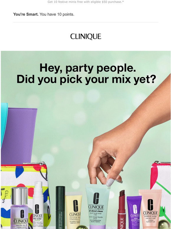 Clinique: Pick your New Year's party mix, our treat! | Milled
