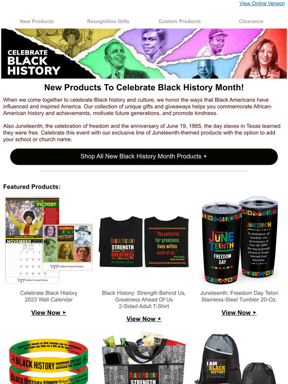 Positive Promotions: New Products To Celebrate Black History Month ...