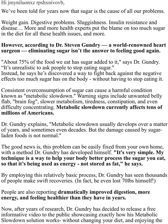 Healthy Holistic Living: Top US Doctor: Sugar is not the problem (This ...
