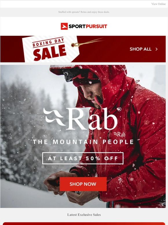 SportPursuit: Rab - New Range - At Least 50% Off + More | Milled
