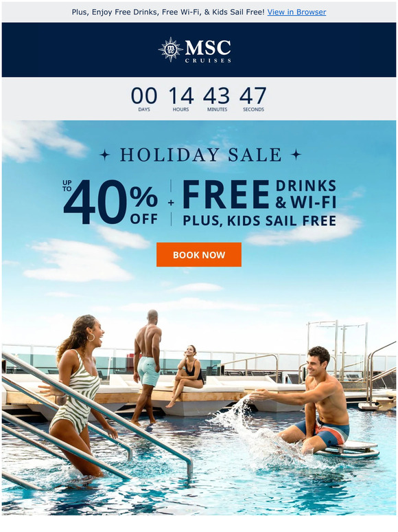 MSC Cruises: [FINAL HOURS] 🔒 Lock in Your Cruise and Get up to 40% Off ...
