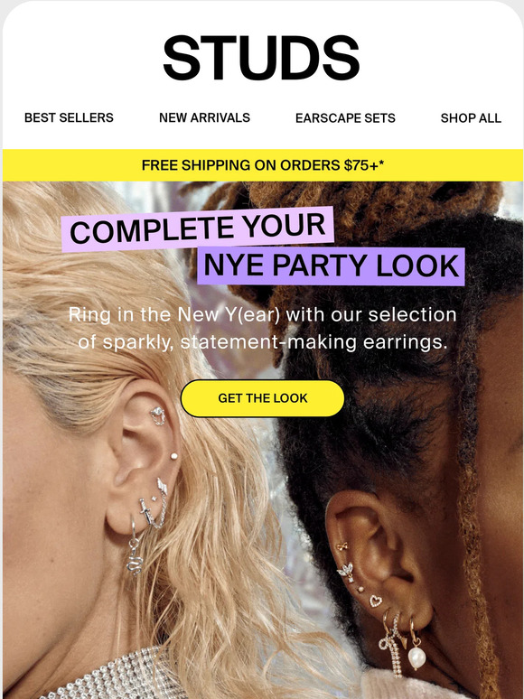 Studs: Complete your NYE party look | Milled