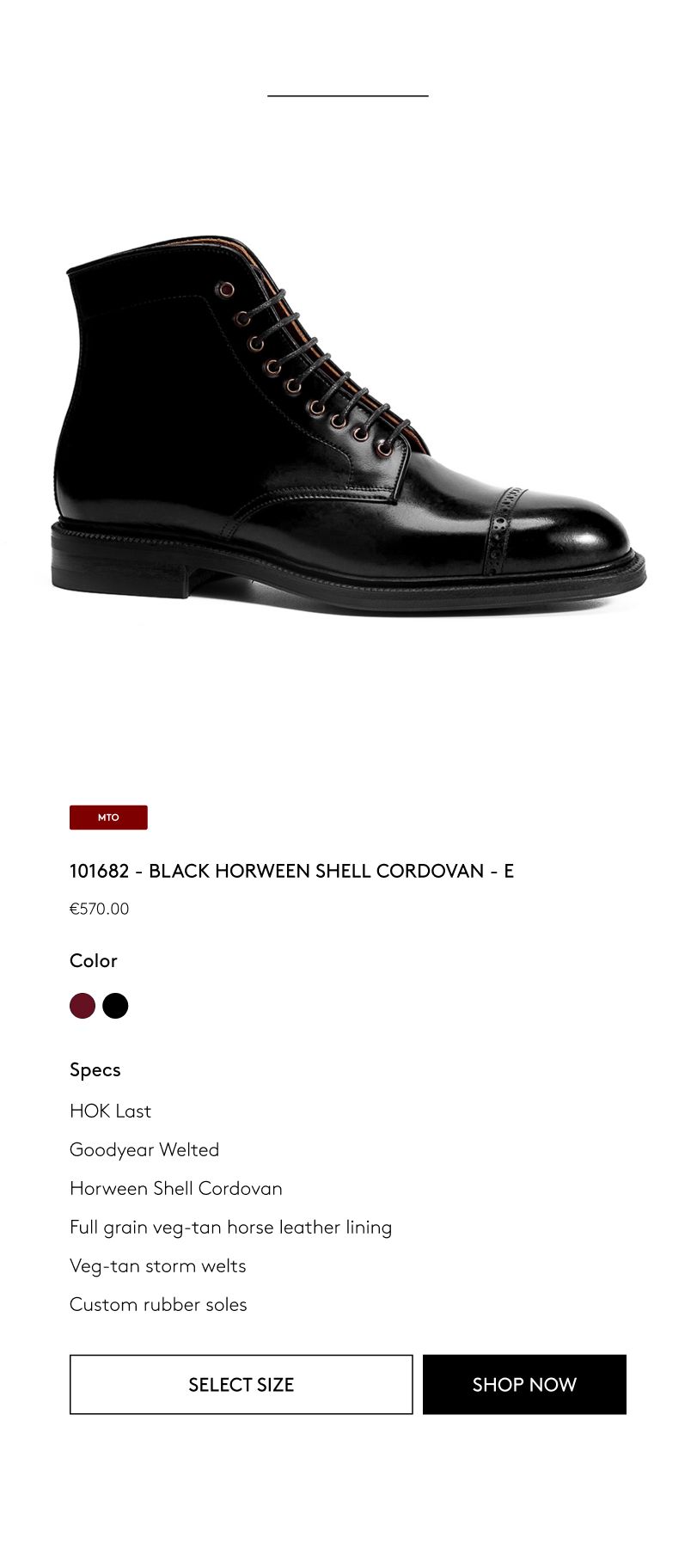 Meermin Shoes: Last Hours to Join: Horween Shell Cordovan Boots | Milled