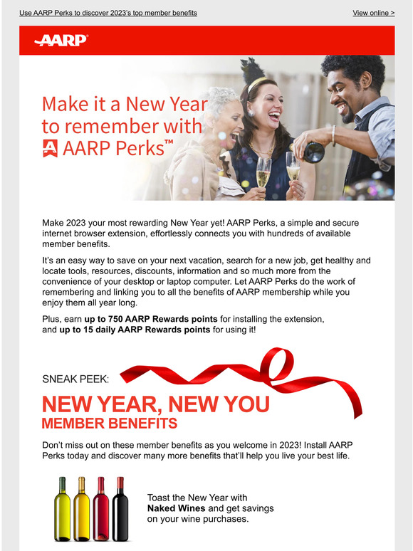 AARP: Start the New Year with AARP Perks (member benefits, new rewards ...