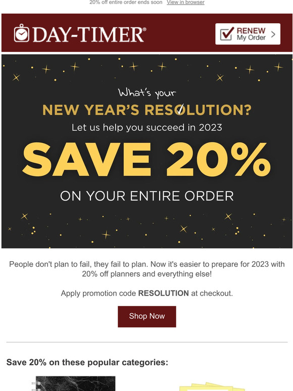 Day-Timer: Save on your 2023 Day-Timer products today! | Milled