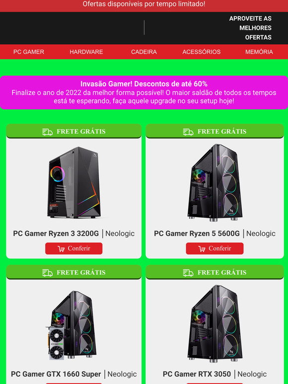 Shopinfo: Você não pode perder essa chance! O seu PC Gamer está aqui ...