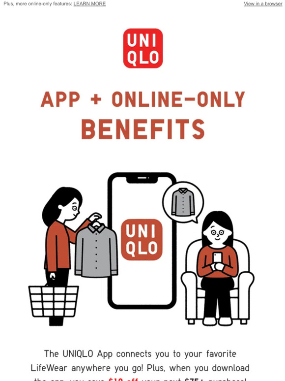 UNIQLO: Get the UNIQLO app for special perks! | Milled