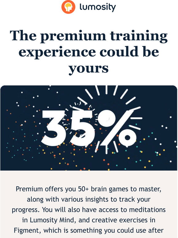 Lumosity: Level-up your training experience with 35% off | Milled