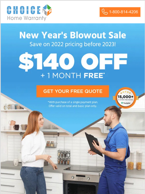 Choice Home Warranty: Be ready! Save $140 on 2022 Pricing | Milled