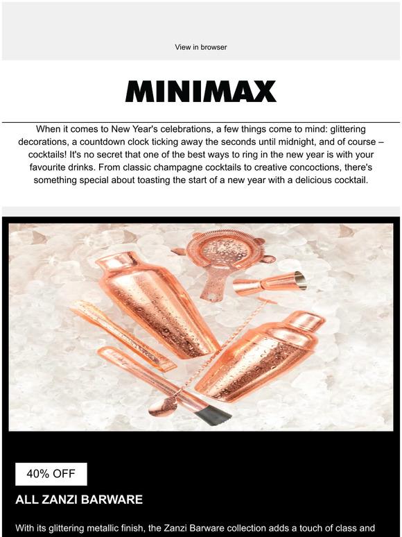 Minimax: New Year's Eve Cocktail Essentials | Milled