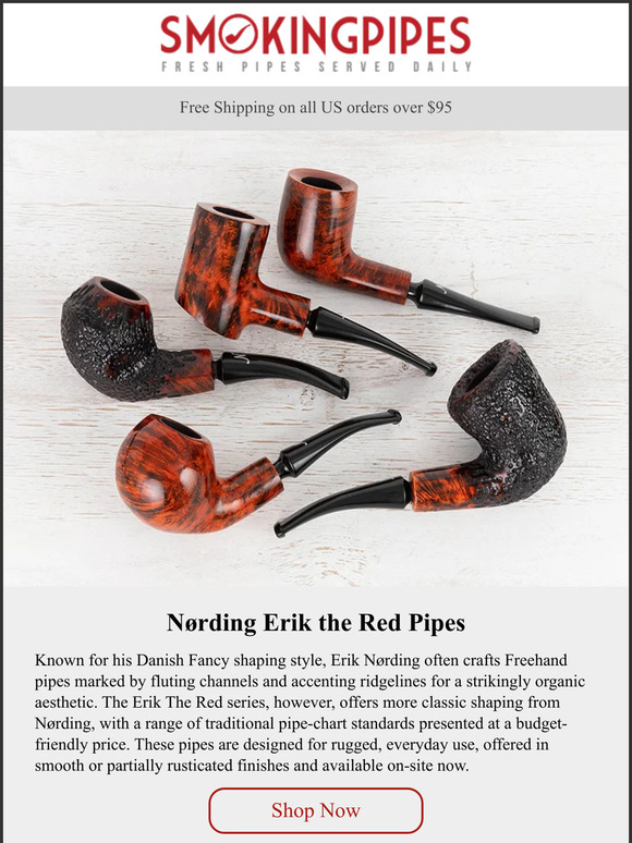 Smokingpipes: Nørding Erik the Red Pipes | Everyday Pipes at an ...