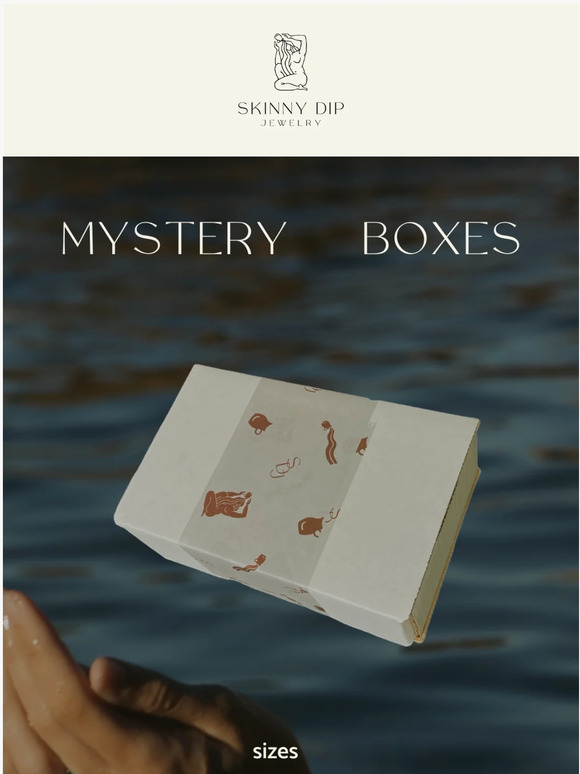 Skinny Dip Jewelry: Mystery Boxes are dropping TOMORROW!! 🎁 | Milled