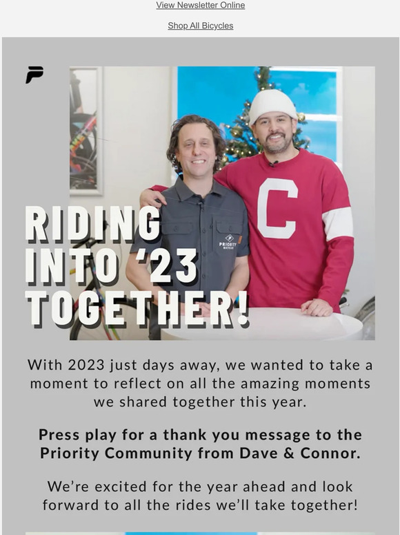 Priority Bicycles: A Message from Dave & Connor at Priority Bicycles ...