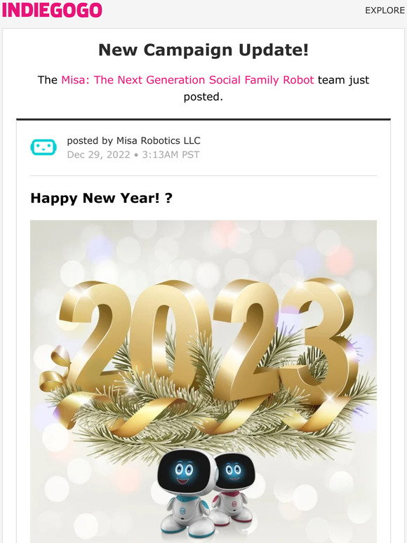 Indiegogo: 📢 Update #30 from Misa: The Next Generation Social Family ...