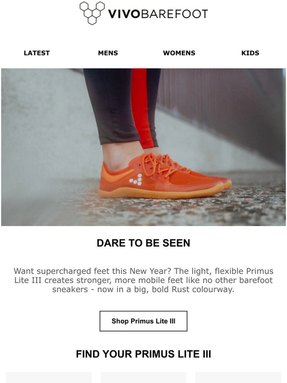 Vivobarefoot: Primus Lite’s new Rust colourway | Milled