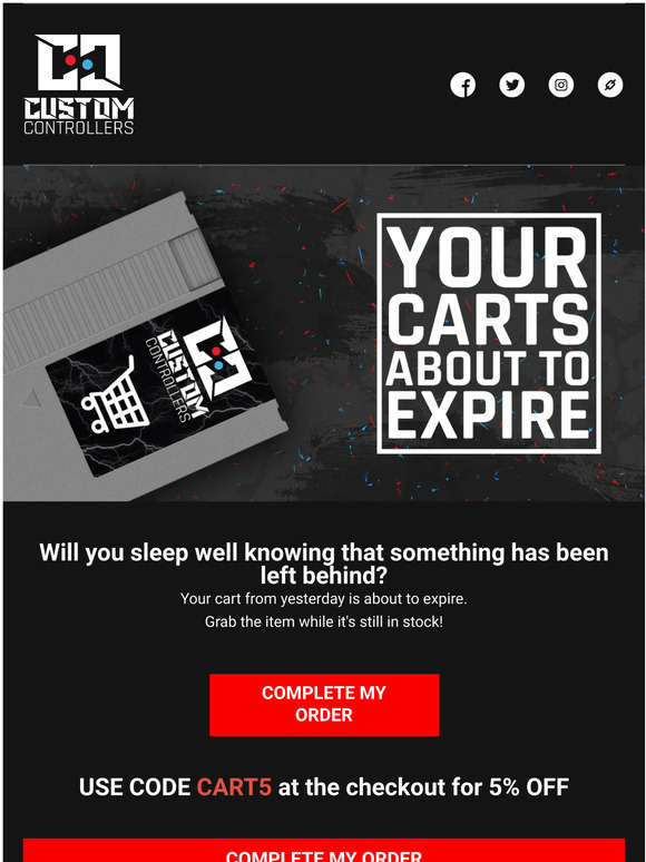 customcontrollersuk: Hurry! Your cart is about to expire! 😅 🎮 | Milled customcontrollersuk: Hurry! Your cart is about to expire! 😅 🎮 | Milled