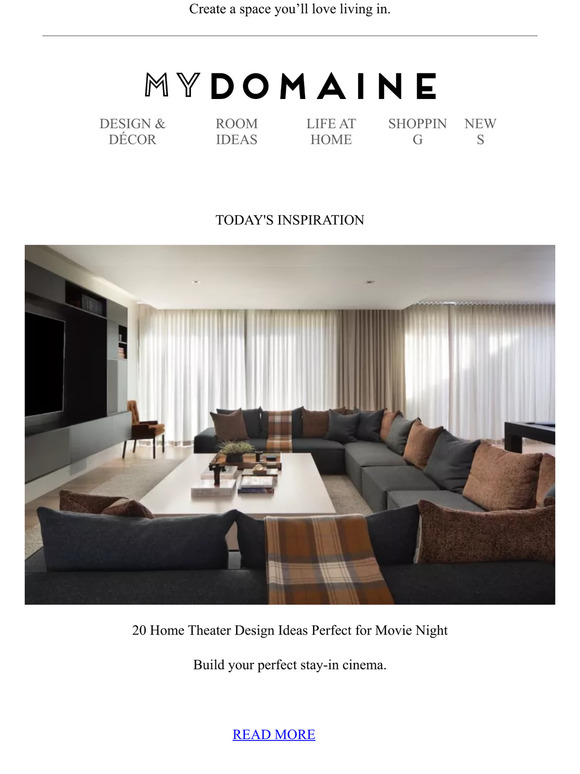 MyDomaine: 20 Home Theater Design Ideas Perfect for Movie Night | Milled MyDomaine: 20 Home Theater Design Ideas Perfect for Movie Night | Milled