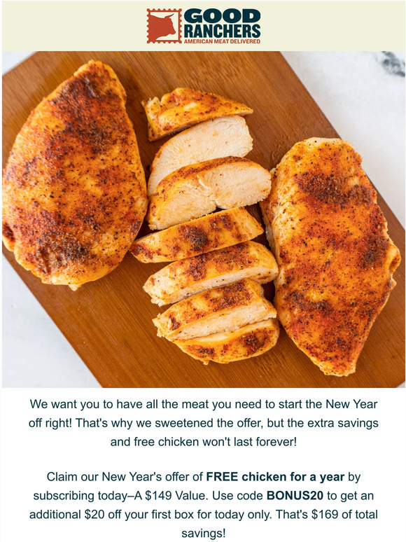 Good Ranchers: Chicken for a year + $20 Off – Today Only | Milled