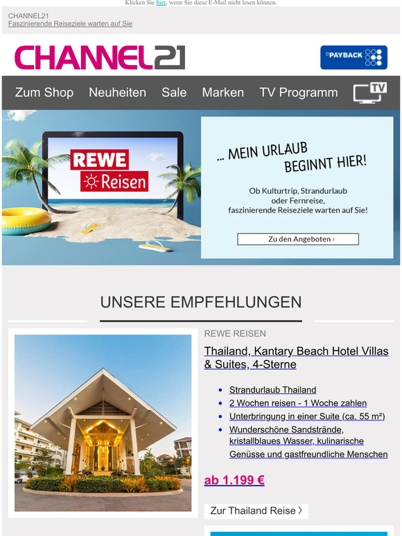 CHANNEL21: Mein Urlaub beginnt hier | Milled