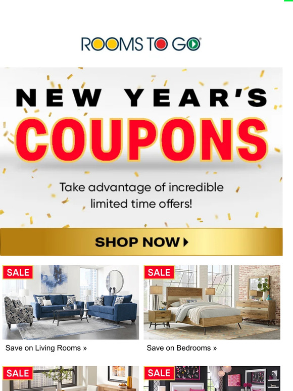 Rooms To Go: New year, new offers, new savings! | Milled