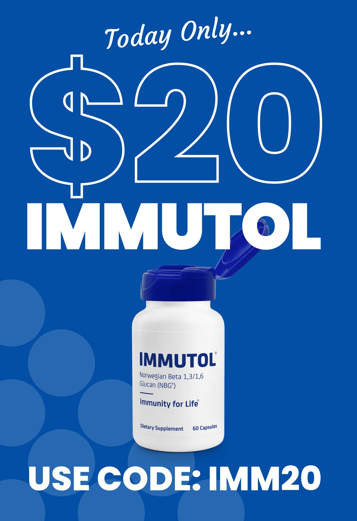 Immunocorp: 🔵 $20 Immutol® 6 hrs only | Milled