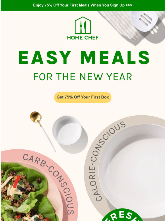Home Chef: 🎬Start your year off right with balanced Fresh Start meals ...