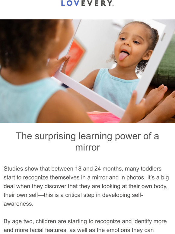 Lovevery: Month 25: The surprising learning power of a mirror | Milled
